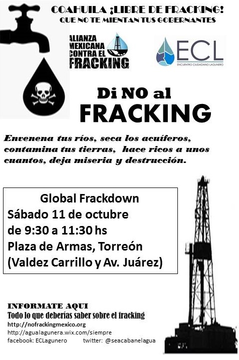 Planton y difusion- No fracking Laguna - Action Network