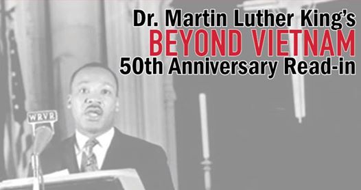 Dr. Martin Luther King’s BEYOND VIETNAM50th Anniversary Read-in ...