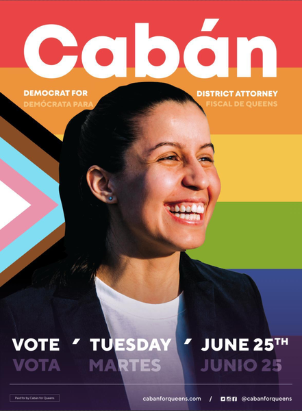 Cabán Pride Postering in Jackson Heights with Thomas - Action Network