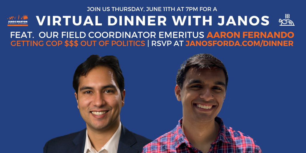 Dinner with Janos (feat. Aaron Fernando) (Thurs, 06/11) - Action Network