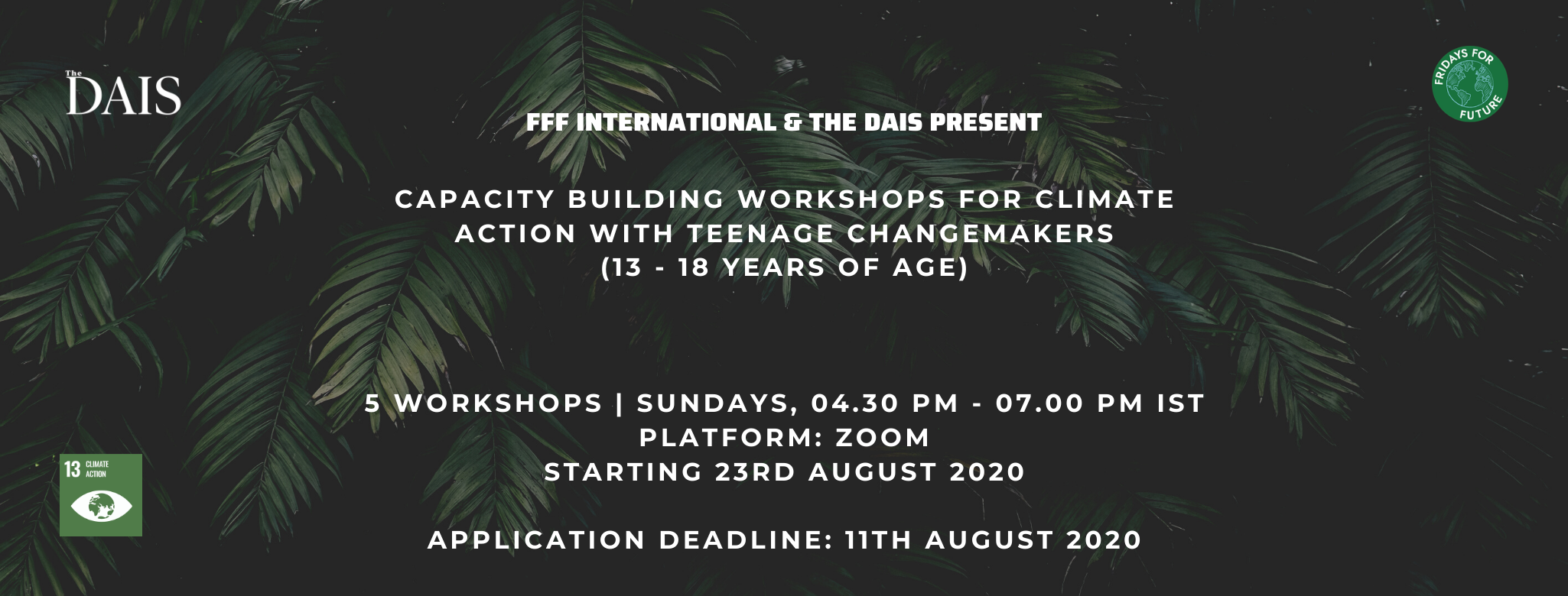 Capacity Building Workshops For Climate Action with Teenage Changemakers (13-18 years of age ...