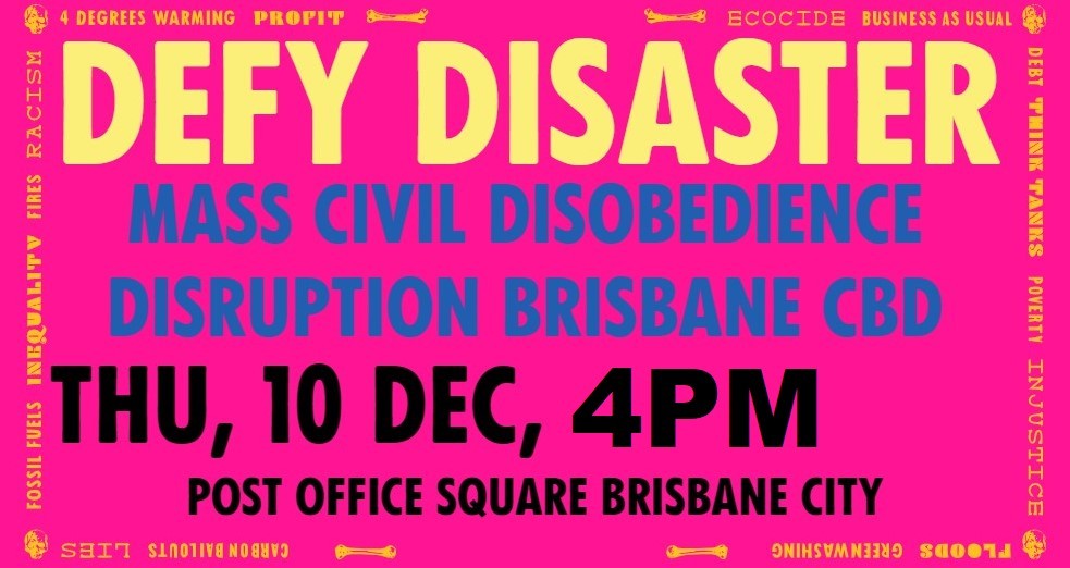 Defy Disaster, Demand a Future