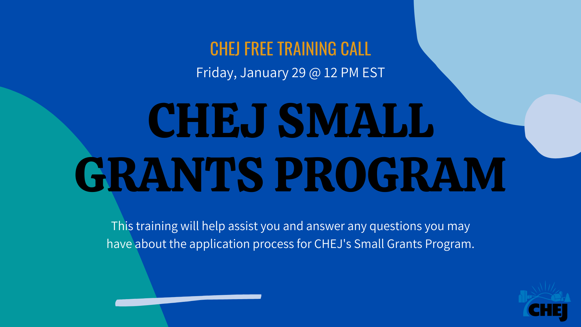 CHEJ Training Call: Small Grants Program - Action Network