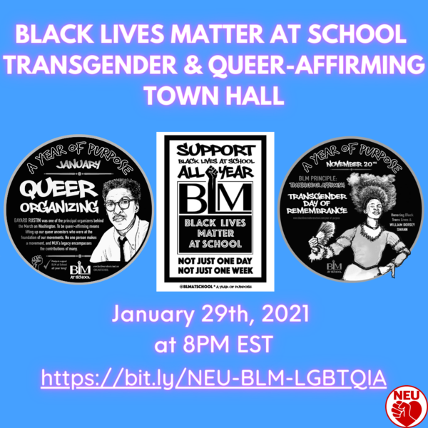 Black Lives Matter at School Transgender & Queer Affirming Town Hall ...