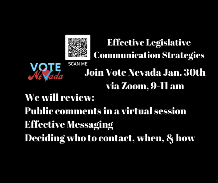 Vote Nevada: Effective Legislative Communication Strategies - Action ...