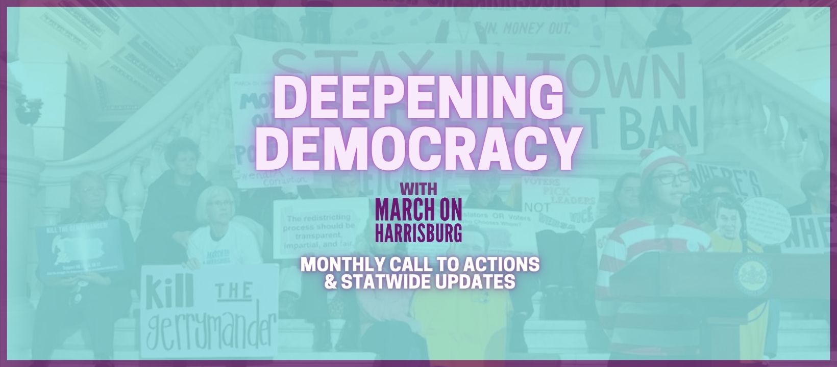 Deepening Democracy: Monthly Call to Actions & Updates - Action Network