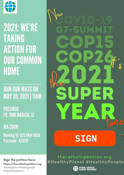 Mass intention for 2021 Catholic Petition - Action Network