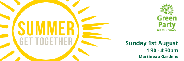 Birmingham Green Party Summer Get Together & AGM - Action Network