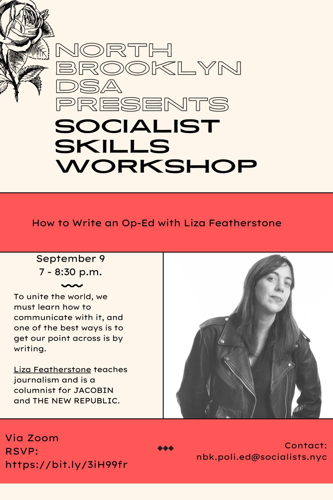 Socialist Skills Workshop: How to Write an Op-ed with Liza Featherstone ...