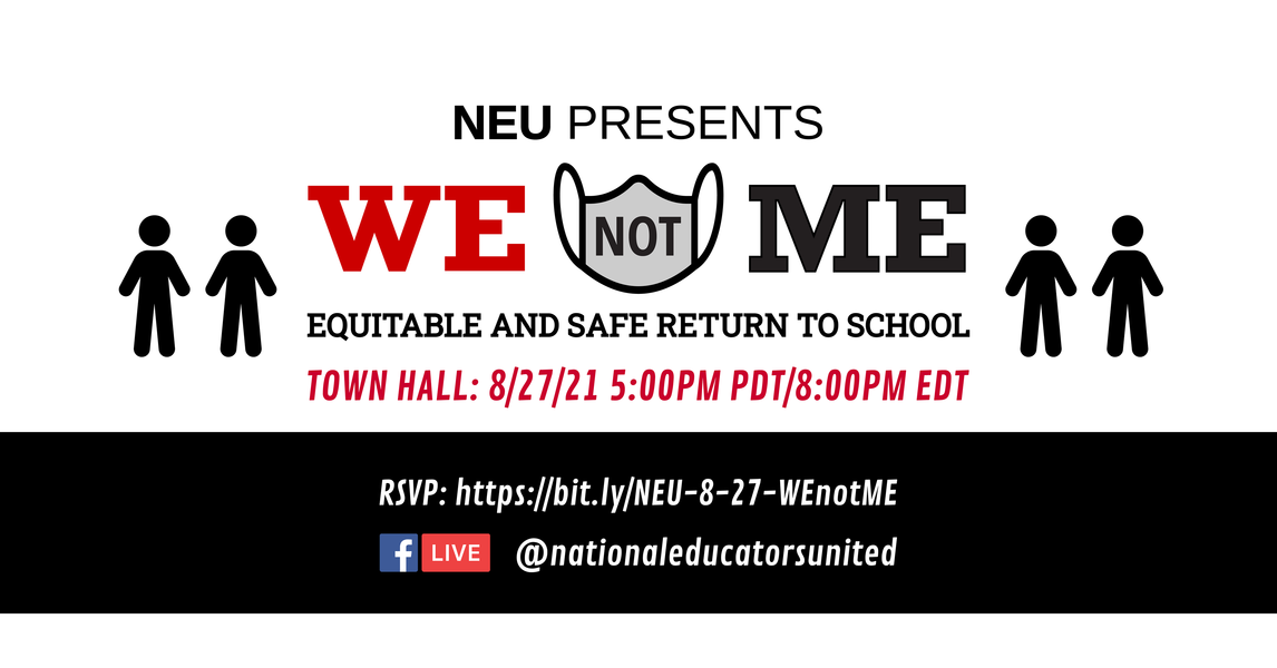 WE Not ME: Equitable & Safe Return to School Town Hall Part I - Action ...