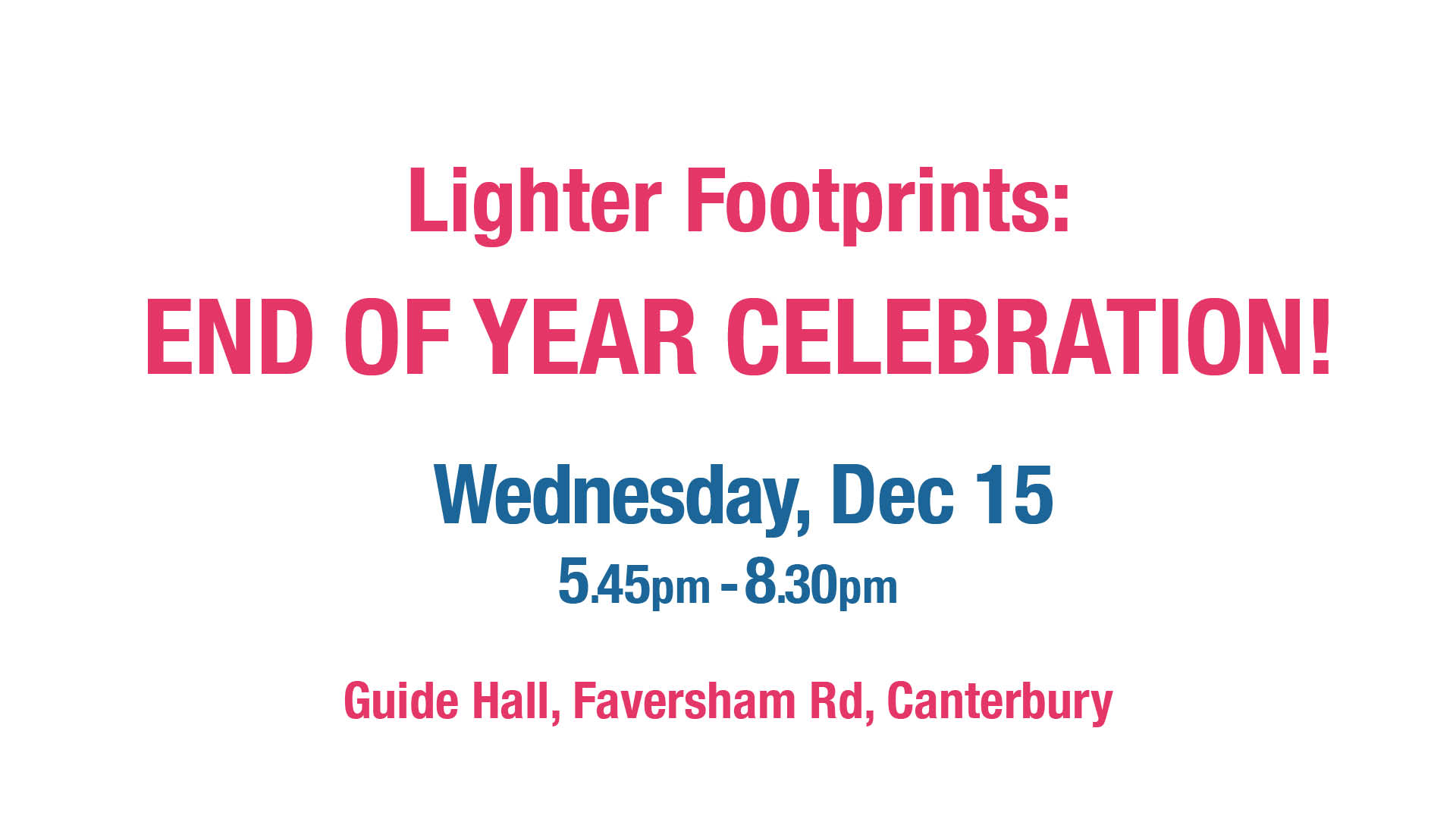 Lighter Footprints End of Year Celebration - Action Network