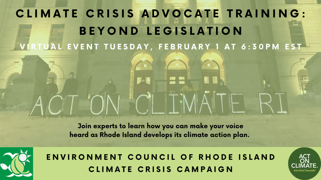 Climate Advocate Training: How to advocate for a strong Act On Climate ...
