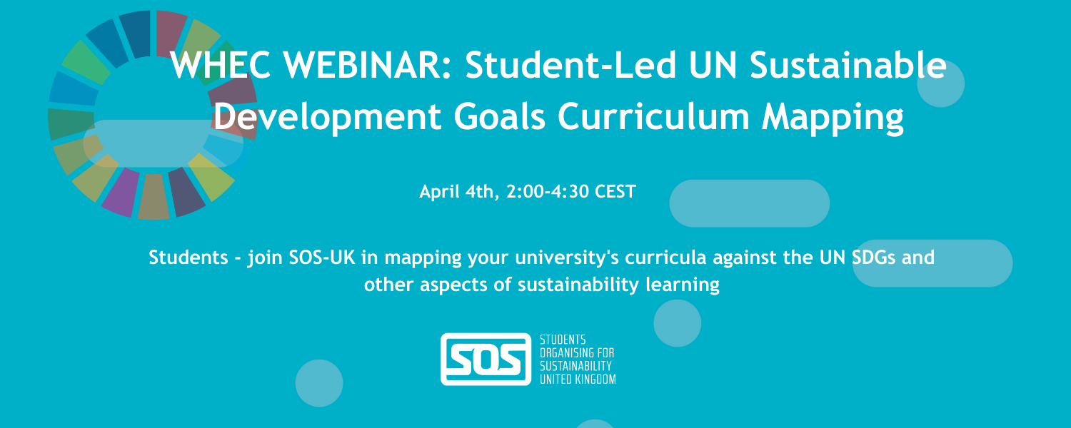WHEC WEBINAR: Student-Led UN Sustainable Development Goals Curriculum ...