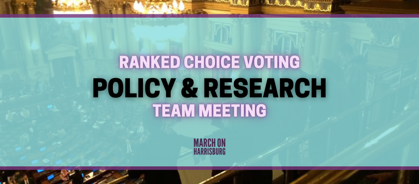 RCV Policy & Research Team Meeting - Action Network