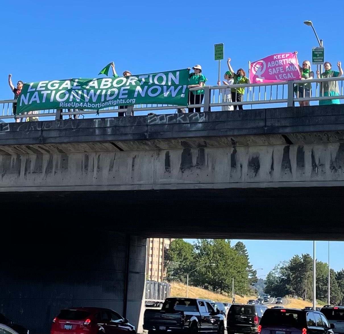 Abortion Rights Overpass Protest & Banner Drop - Action Network Abortion Rights Overpass Protest & Banner Drop - Action Network