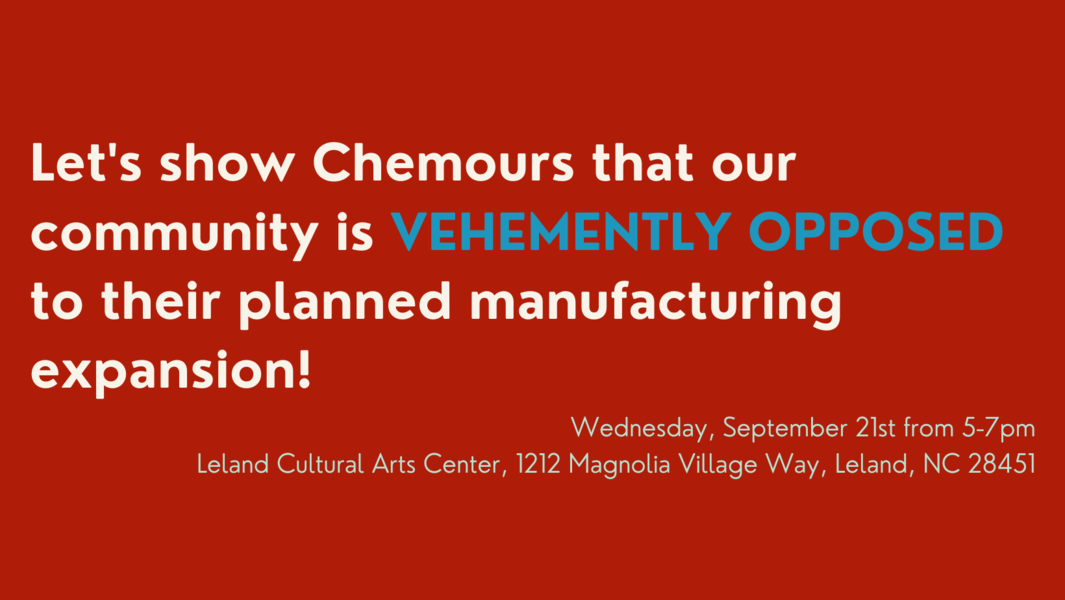 Chemours wants to expand!? Sign up today to show up and tell them what ...