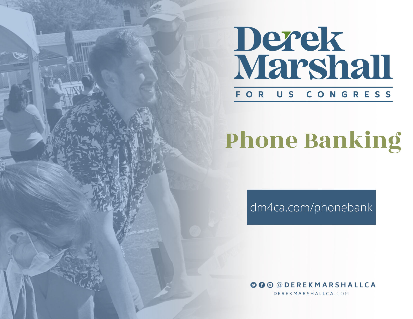 Derek Marshall 10/15 Virtual Phone Bank 3pm - Action Network