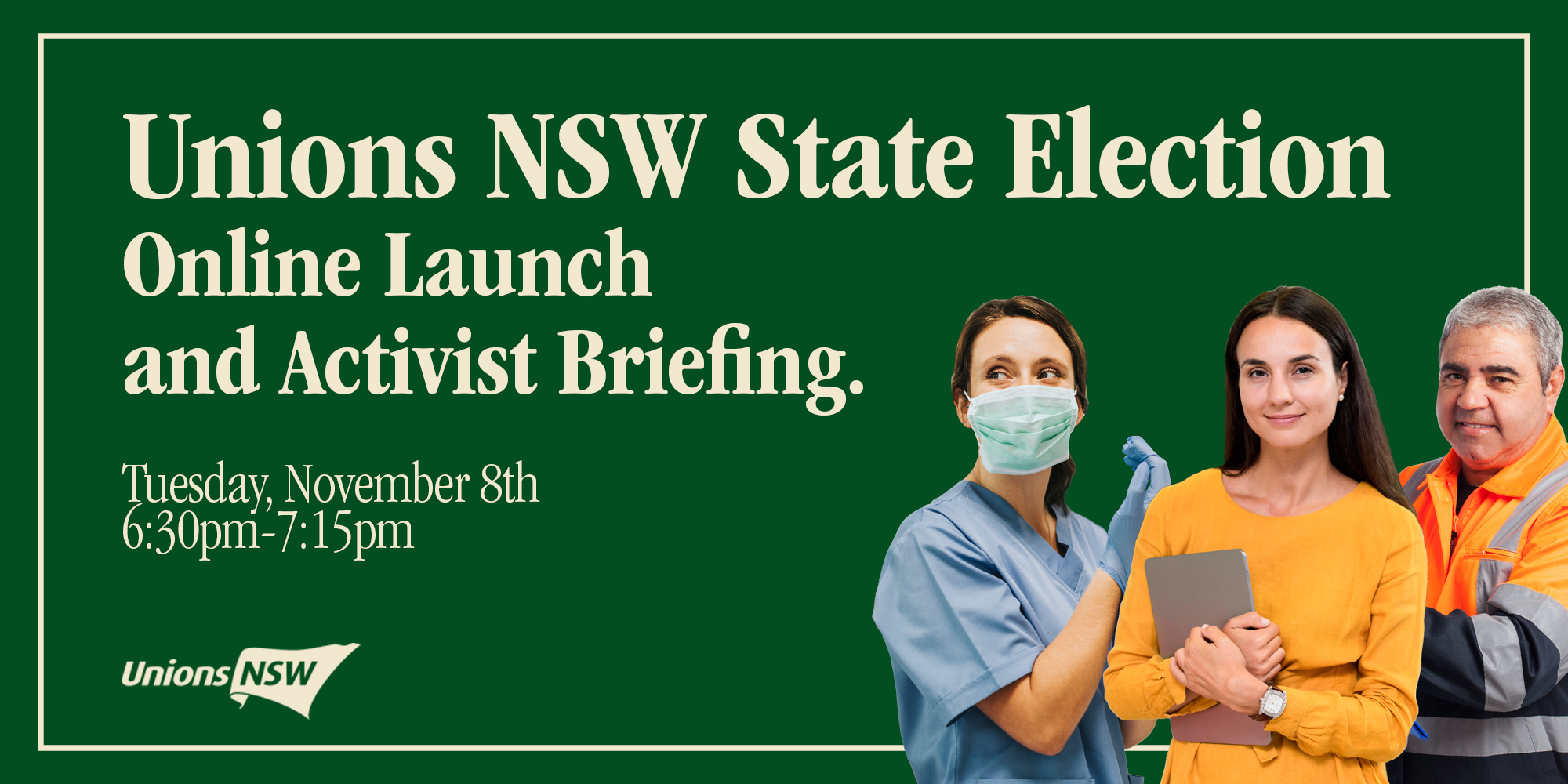 Unions NSW State Election Online Campaign Launch and Activist Briefing ...