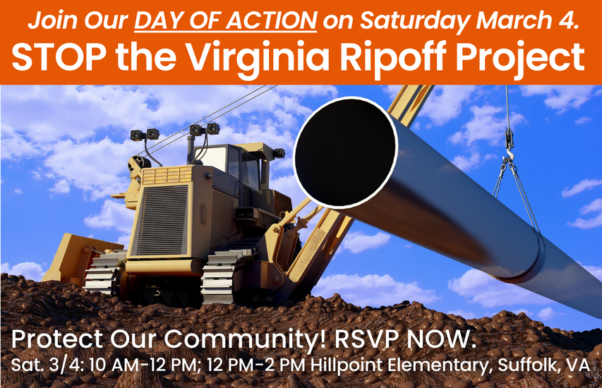 Day of Action to Stop the Virginia Ripoff Project - Action Network