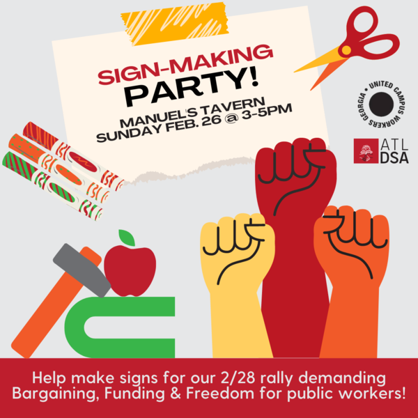 Sign-Making Party and Manuel's Tavern!