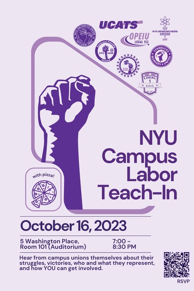 NYU Campus Labor Teach-In 10/16 - Action Network