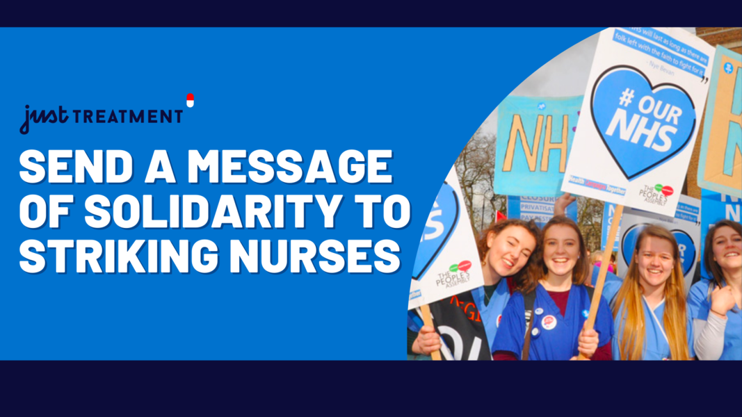 Send a solidarity message to striking NHS nurses!
