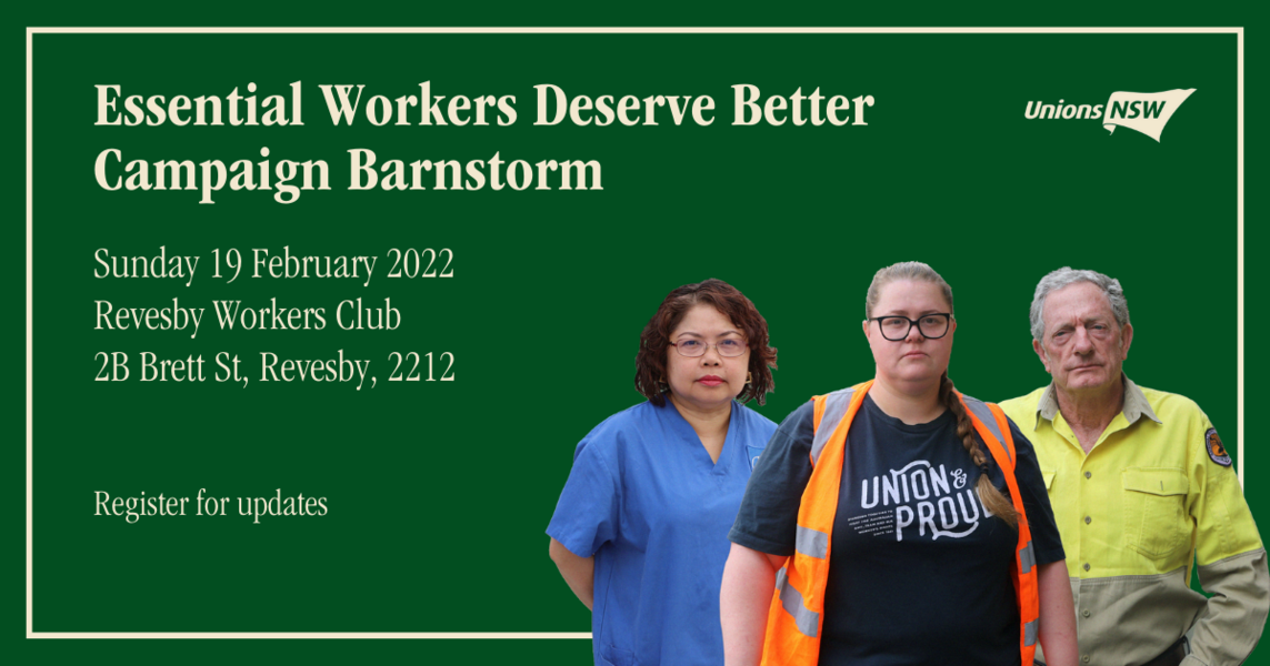 Essential Workers Deserve Better Barnstorm - Action Network