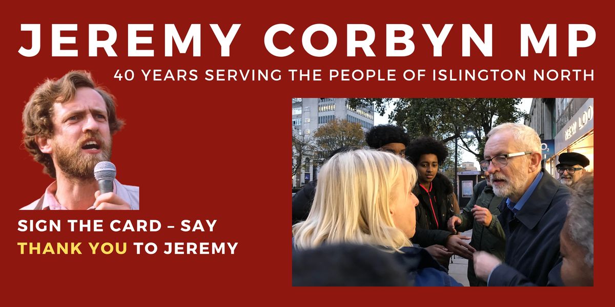 Thank you Jeremy Corbyn MP