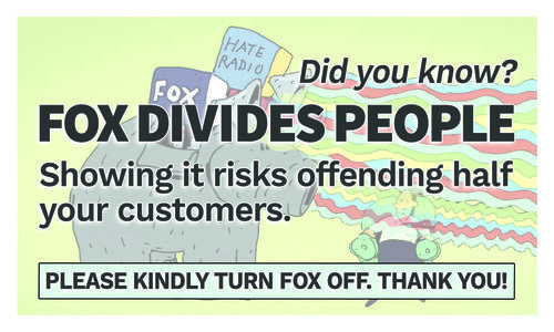 Zero Tolerance for Fox Propaganda on Public TVs: #FoxOff Card Campaign ...