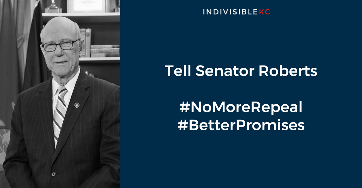 Senator Roberts: Release from Campaign Promise to Repeal ACA