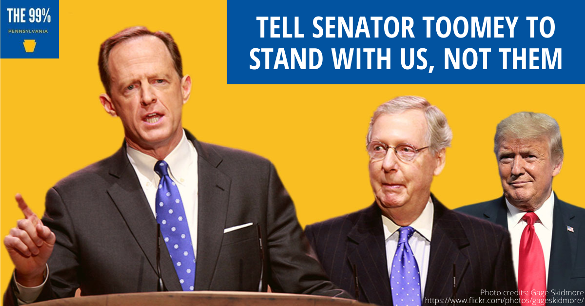 Tell Senator Toomey to Stand Up for Pennsylvania - Action Network