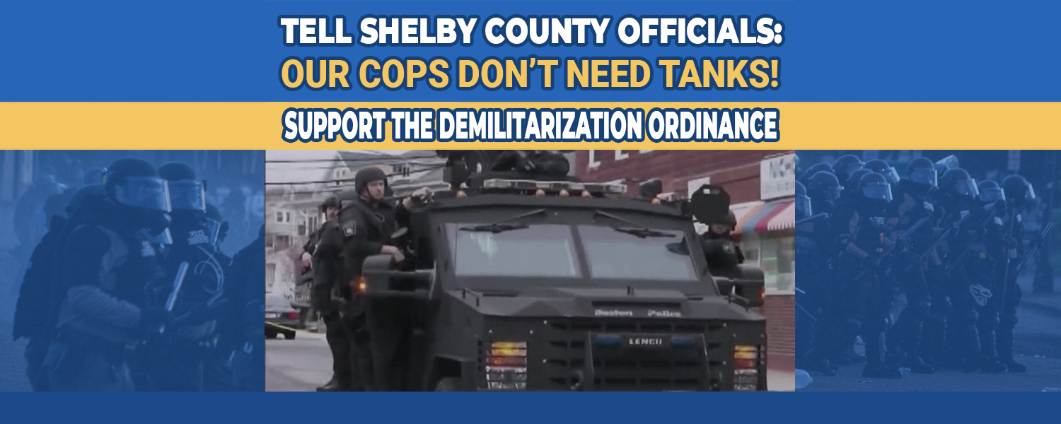 Support The Demilitarization Of Law Enforcement! - Action Network