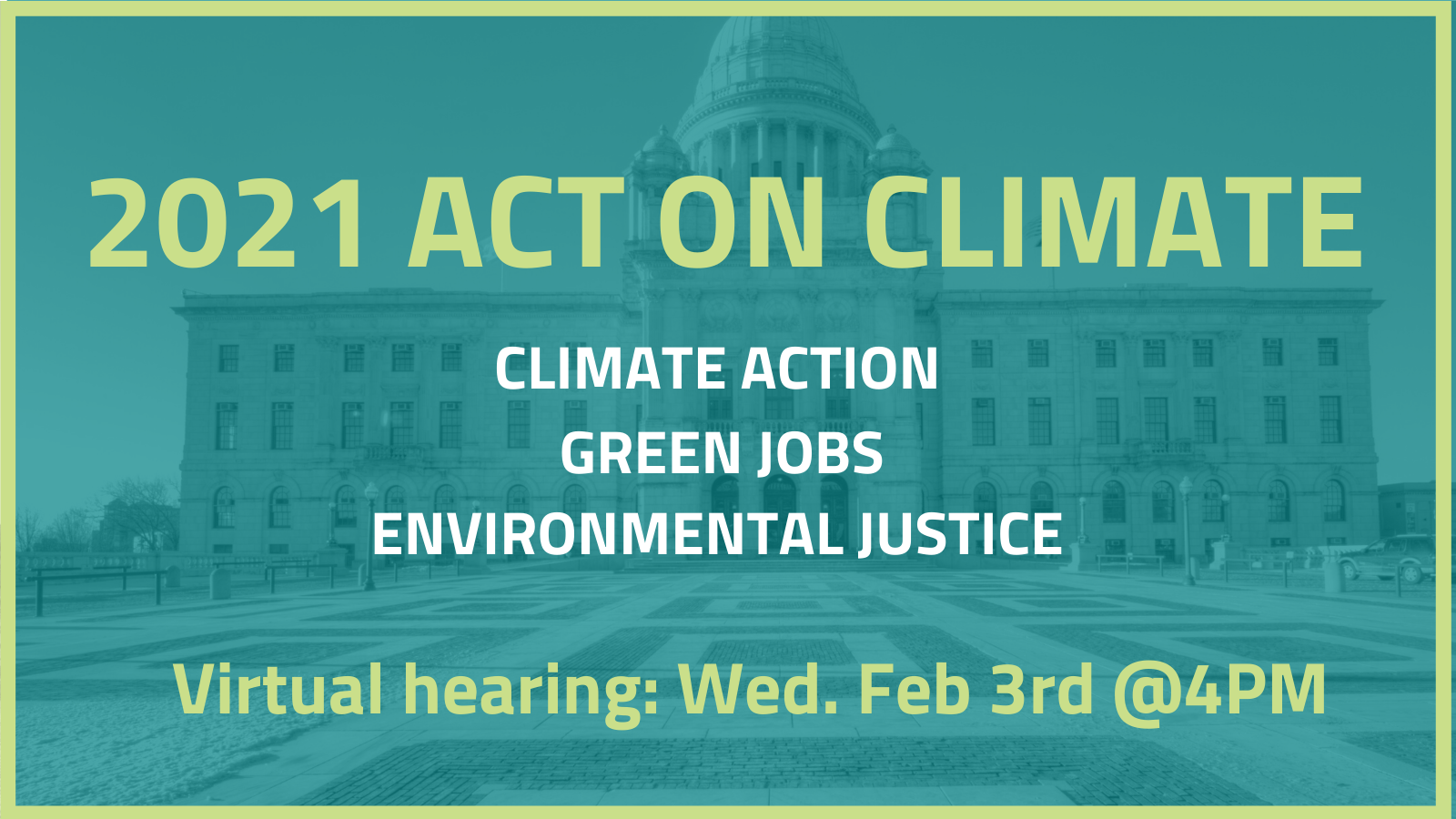 2021 Act On Climate Letter Writing - Action Network
