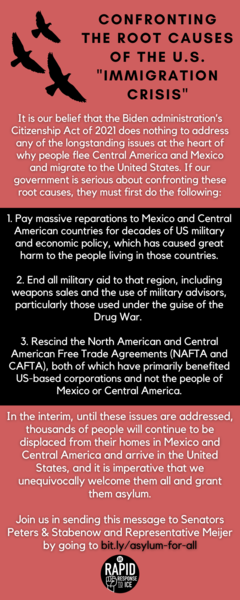 We demand the US government confront the root causes of the ...