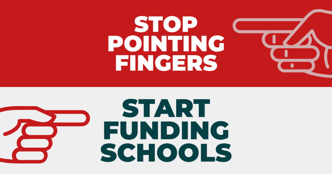 🚨 STOP POINTING FINGERS 👉 START FUNDING SCHOOLS 🚨 - Action Network