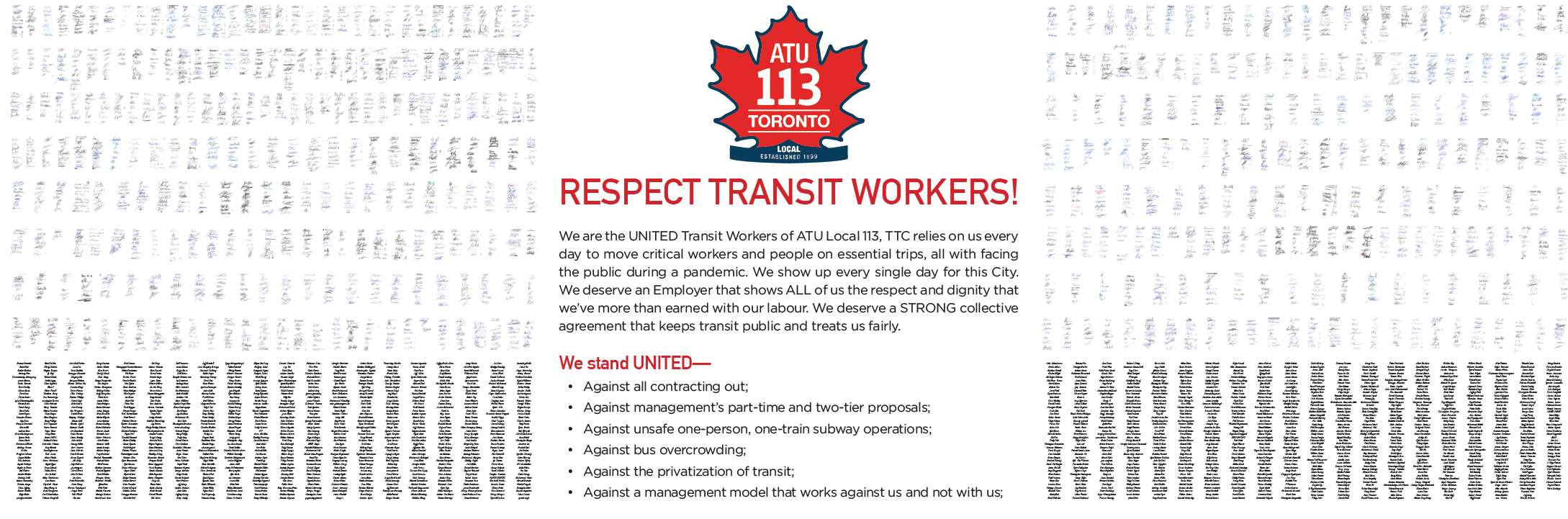 Tell the TTC Board to Respect Transit Workers - Action Network