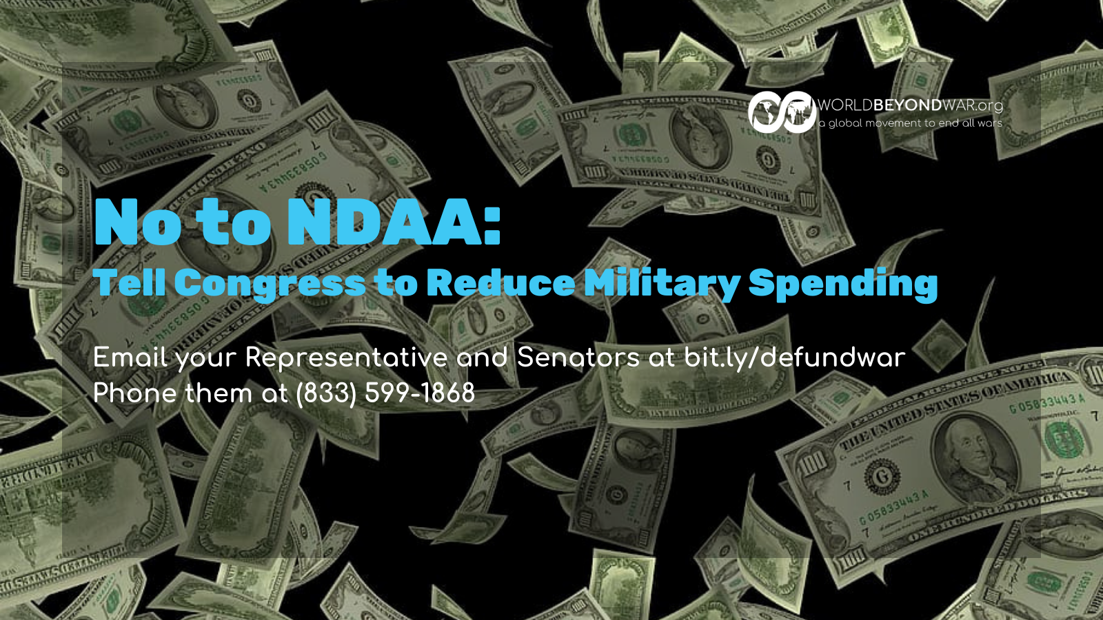 No to NDAA: Tell Congress to Reduce Military Spending