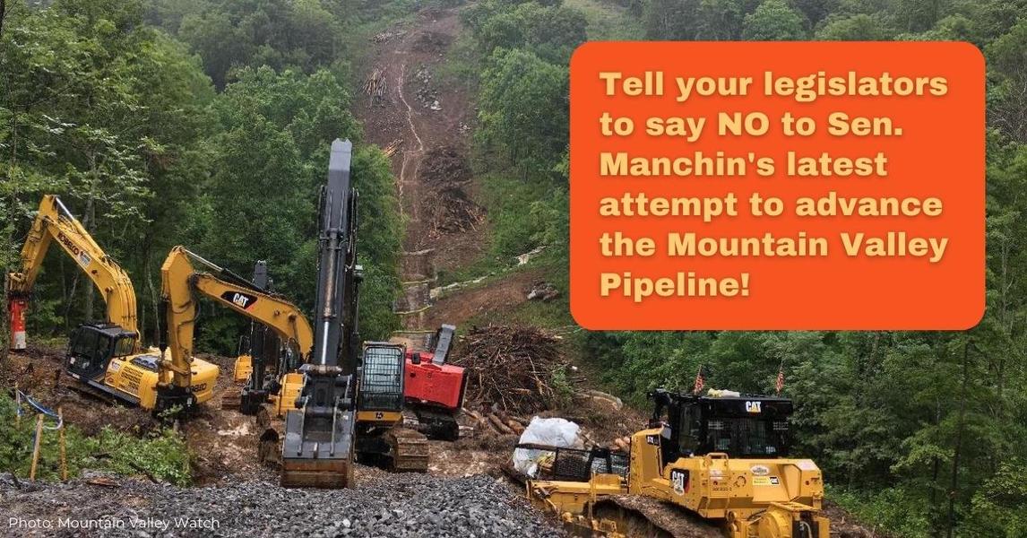 Help stop Manchin’s fossil fuel wish list! Help stop Manchin’s fossil fuel wish list!