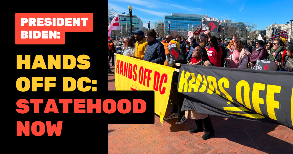 #HandsOffDC: DC Statehood NOW - Action Network