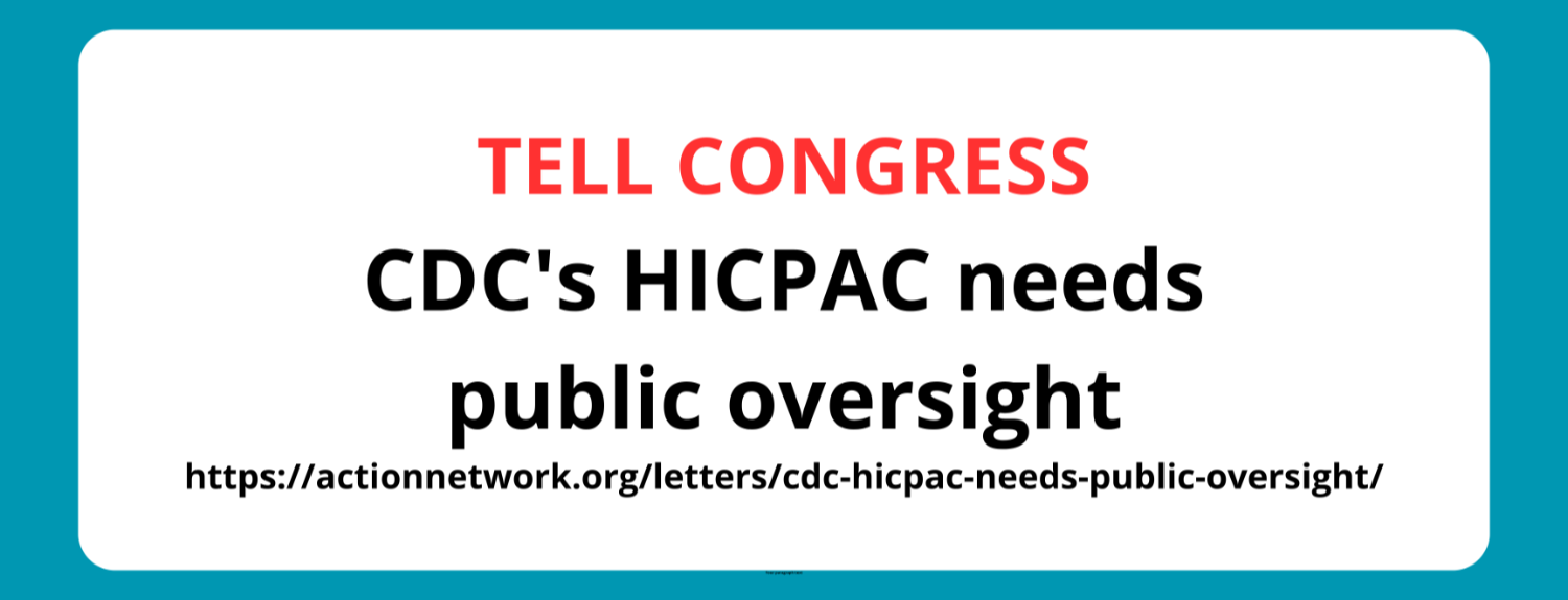 CDC Healthcare Infection Control Practices Advisory Committee (HICPAC ...