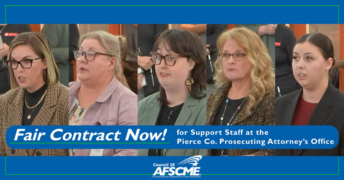 Fair Contract for Pierce Co. Prosecutor Support Staff