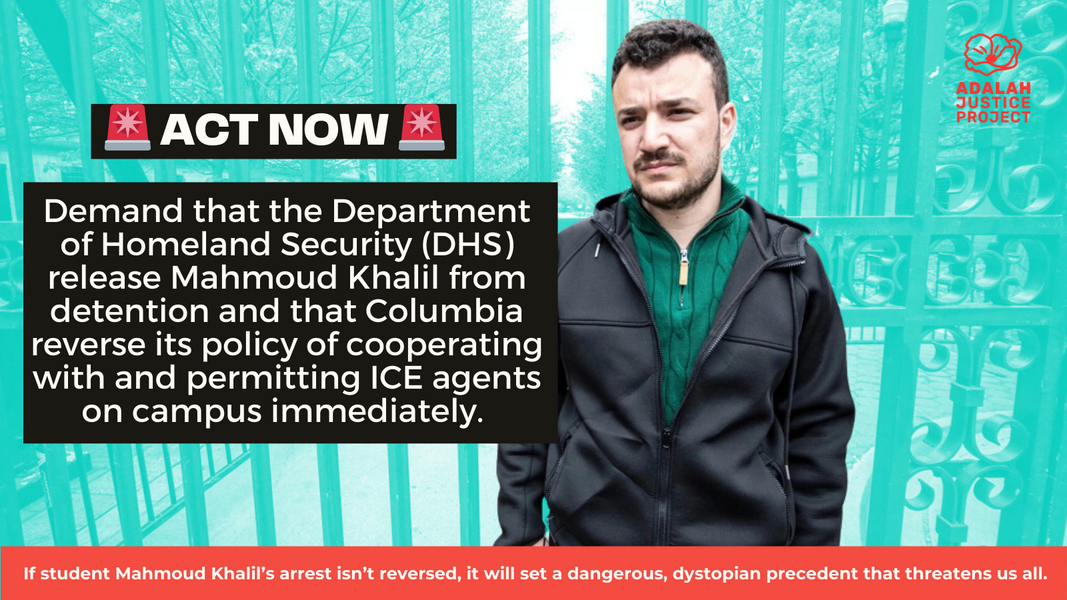 Release Mahmoud Khalil & Protect All Student Activists - Action Network