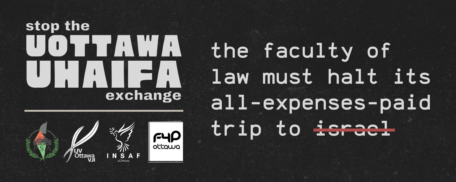 Stop the uOttawa – uHaifa Exchange - Action Network
