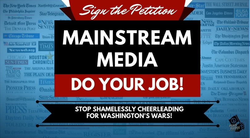 Mainstream media, do your job! Stop shamelessly cheerleading for ...