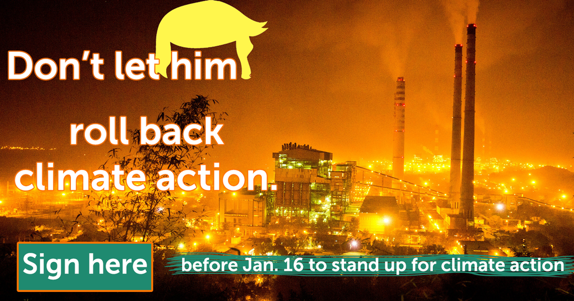 Sign Here: Forward on climate action, not one step back - Action Network