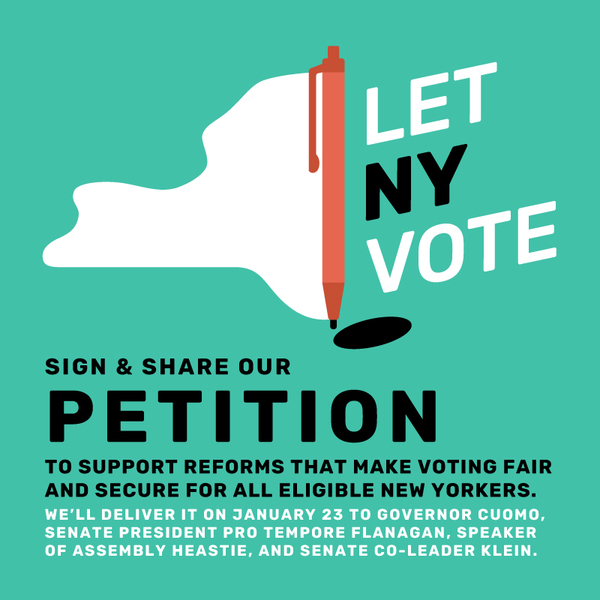 #LetNYVote Tell Governor Cuomo to fund Early Voting in NY in 2018 ...