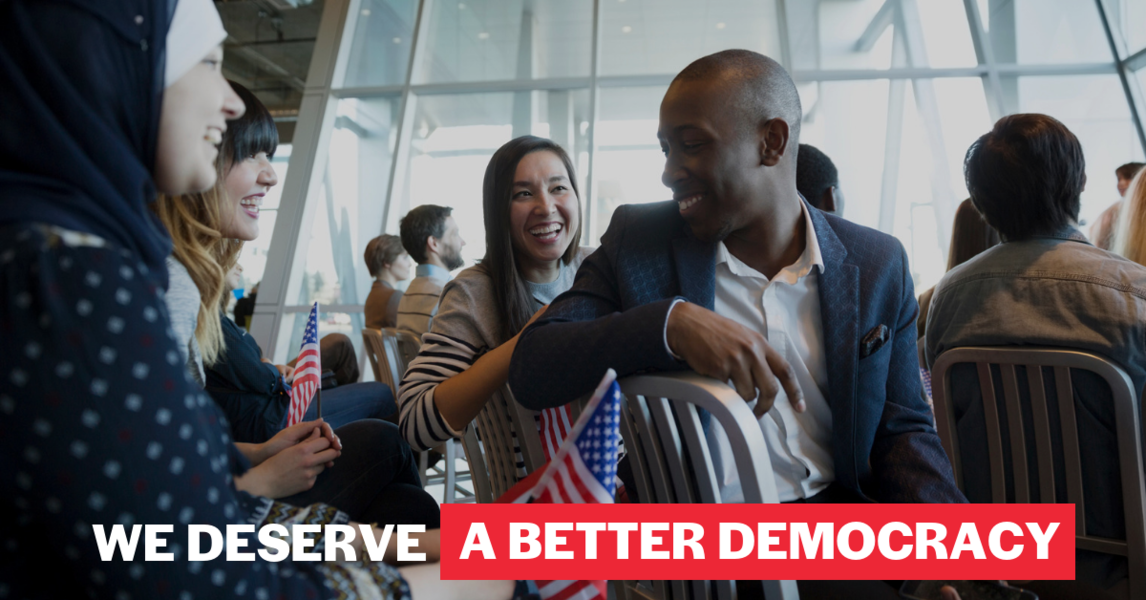 We demand a democracy that works for us