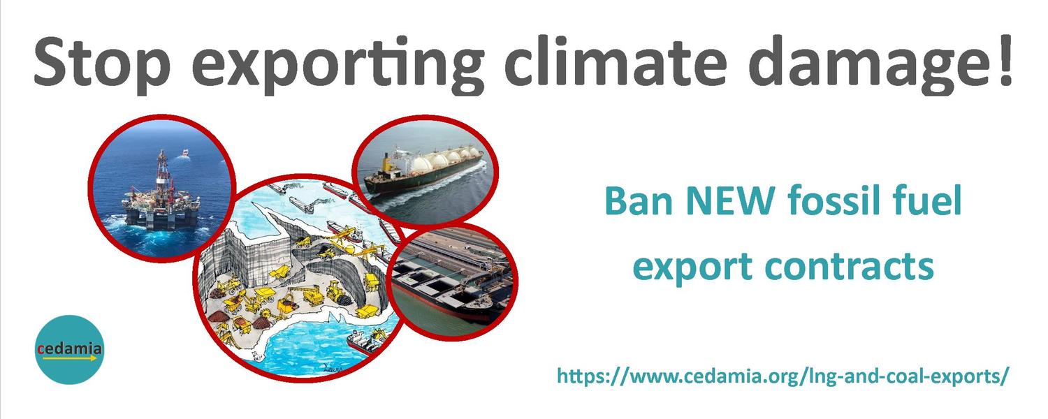 Ban new climate-damaging exports