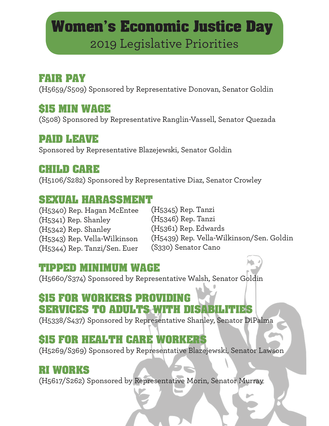 Women's Economic Justice Petition - Action Network