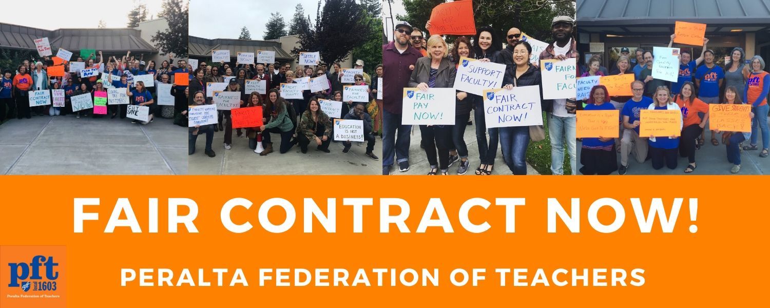 YES, I support the Peralta Federation of Teachers in their fight for a ...